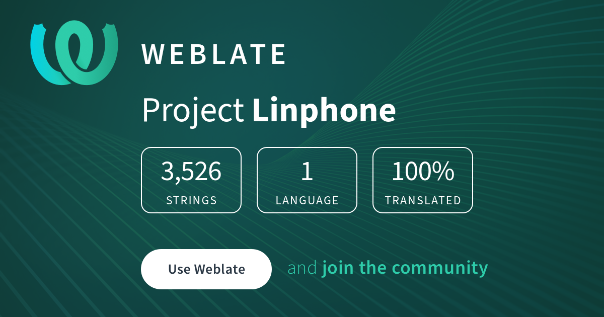 Get involved in Linphone! @ Weblate